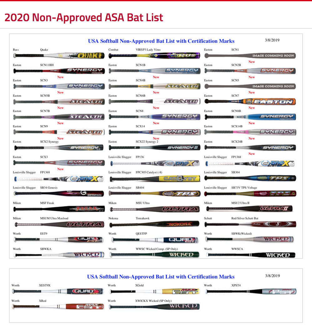 Eligible Bats – Vernon Seniors Softball